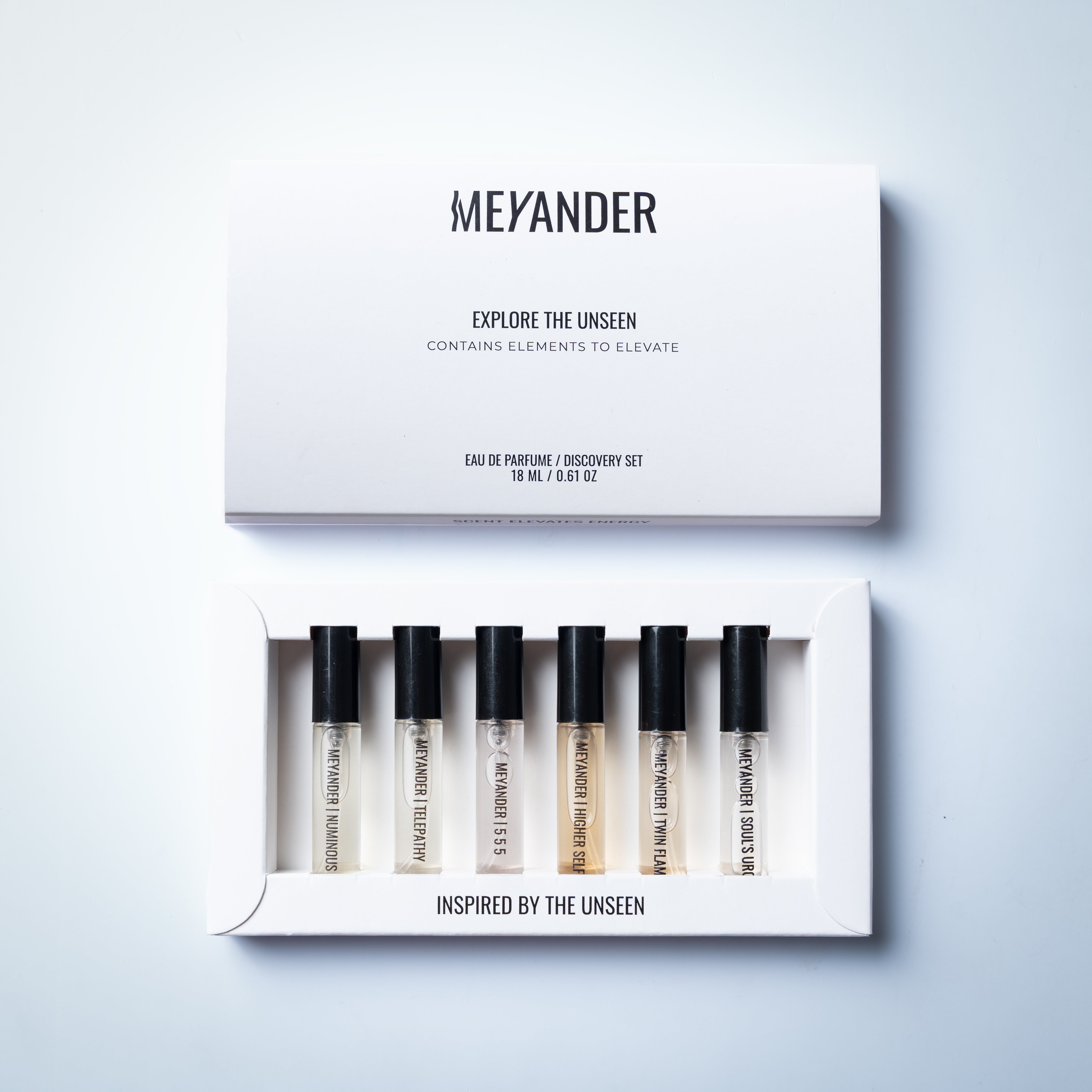Explore the Unseen Unisex Fragrance Discovery Set by Meyander
